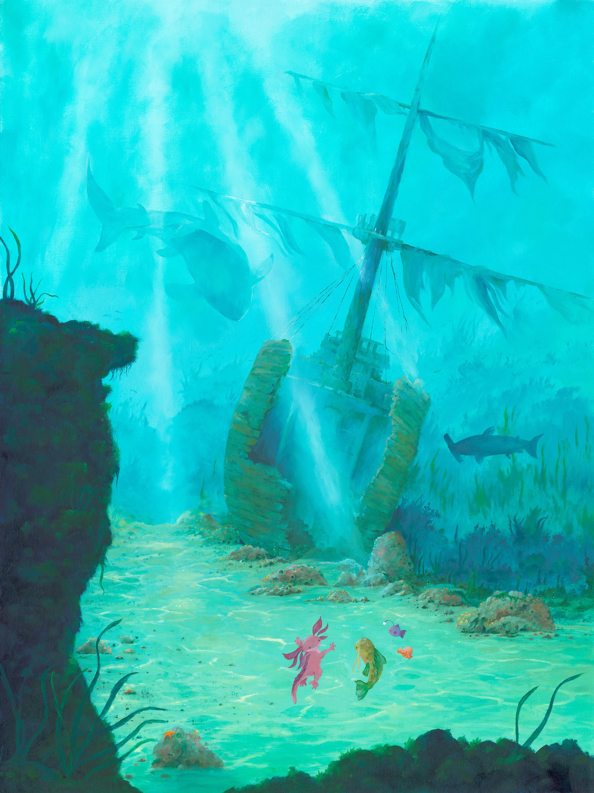 Sunken Ship Painting